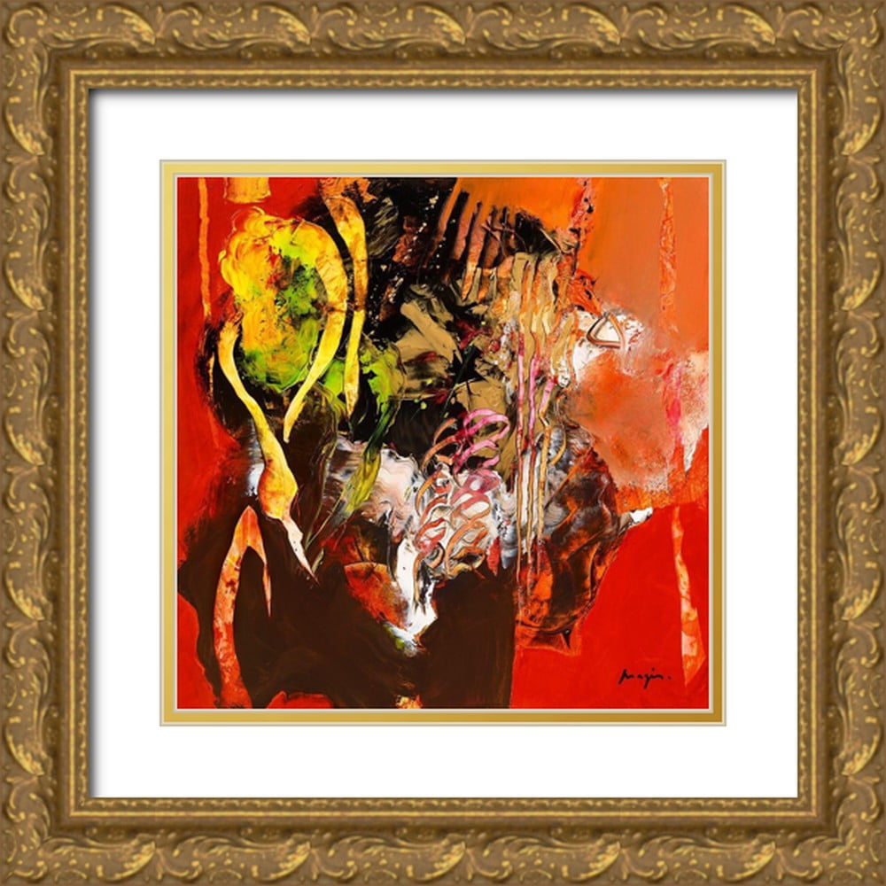 Magis, Pascal 12x12 Gold Ornate Wood Framed with Double Matting Museum ...