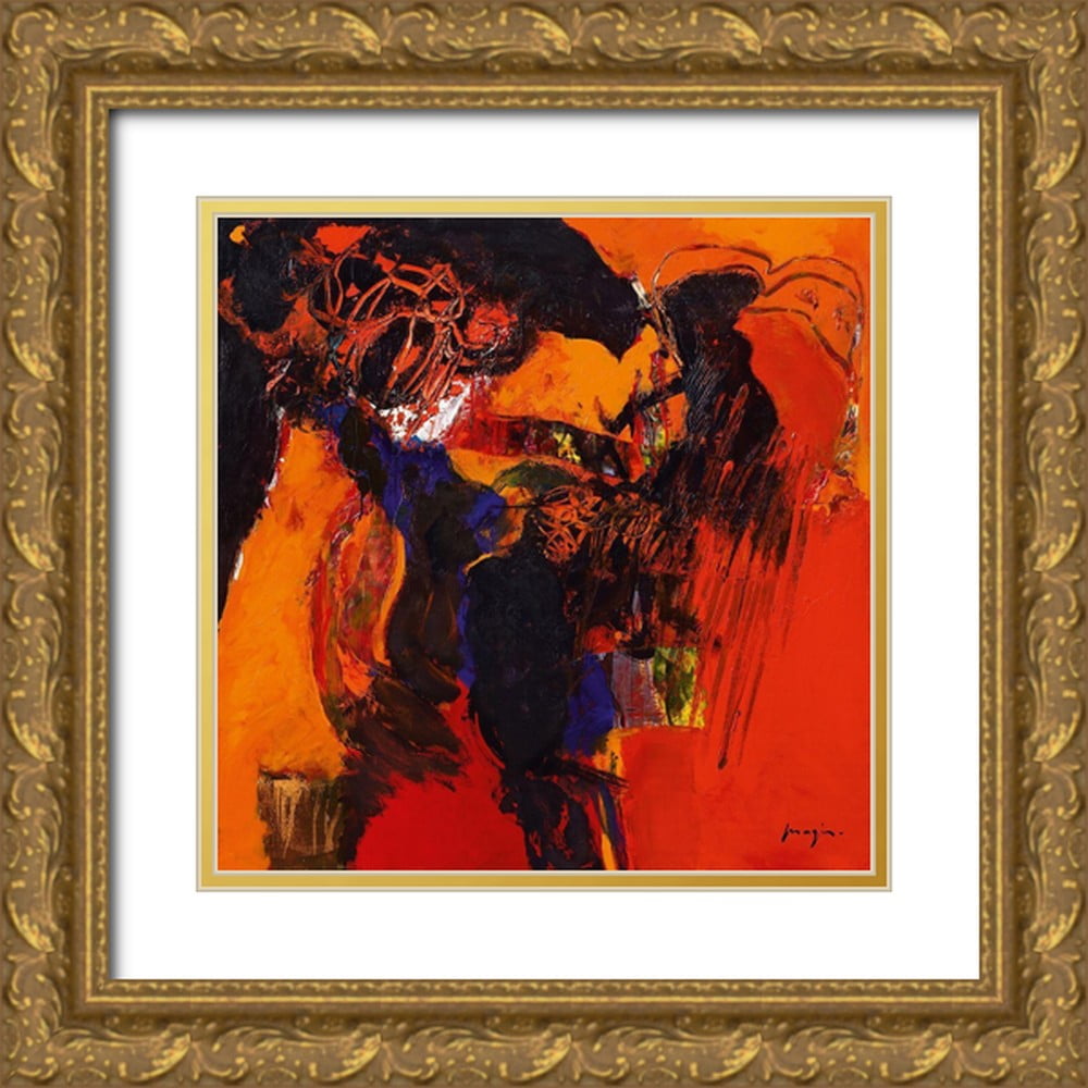 Magis, Pascal 12x12 Gold Ornate Wood Framed with Double Matting Museum ...