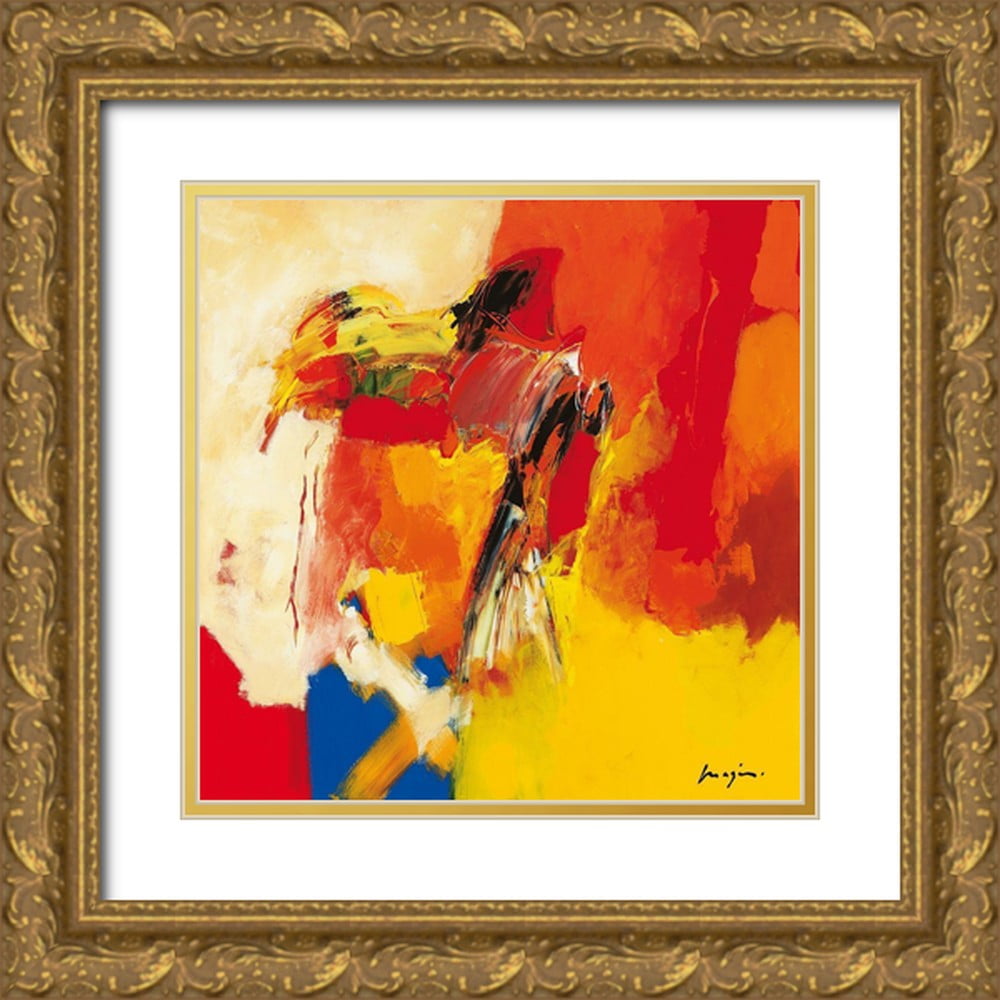 Magis, Pascal 20x20 Gold Ornate Wood Framed with Double Matting Museum ...