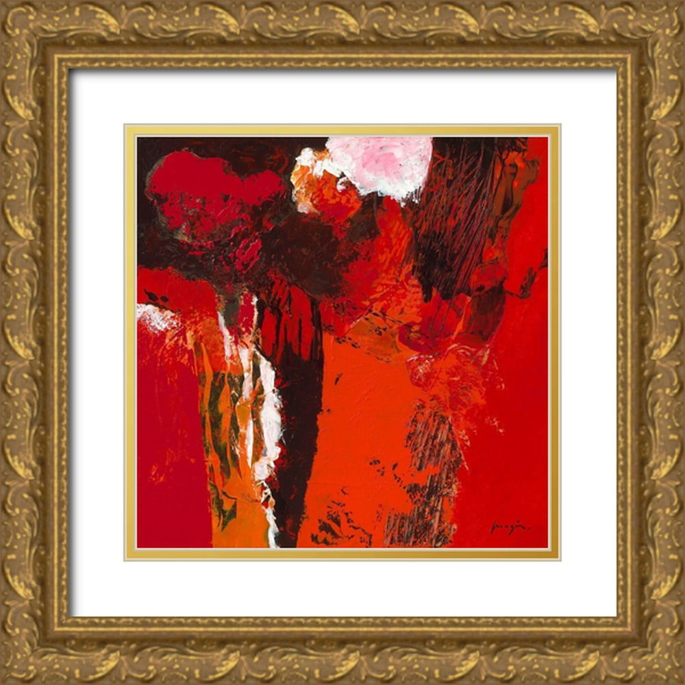 Magis, Pascal 20x20 Gold Ornate Wood Framed with Double Matting Museum ...