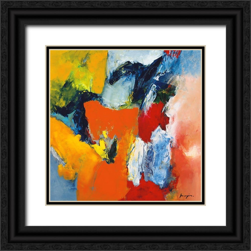 Magis, Pascal 26x26 Black Ornate Wood Framed with Double Matting Museum ...