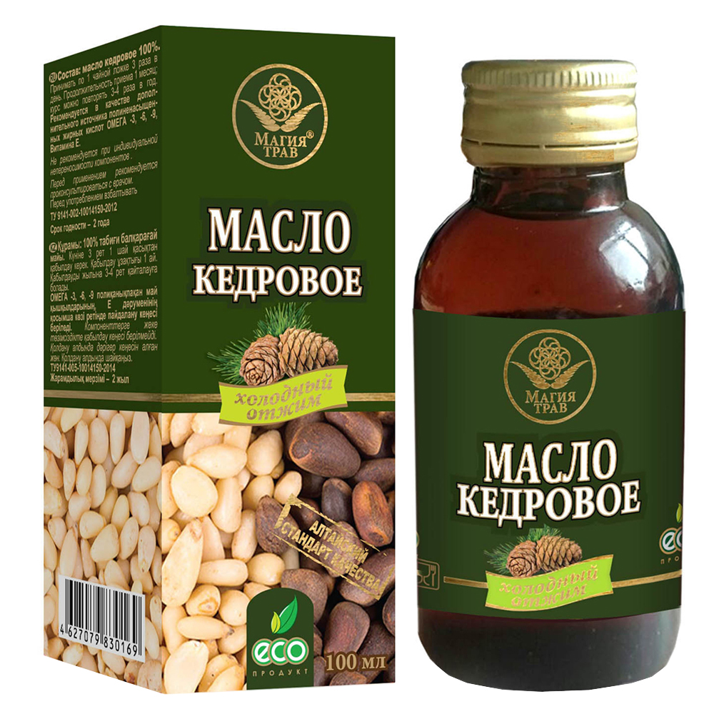 Magiya Trav Pure Cedar Nuts Oil Natura Cold Pressed 100ml/ 3.38 fl oz ...