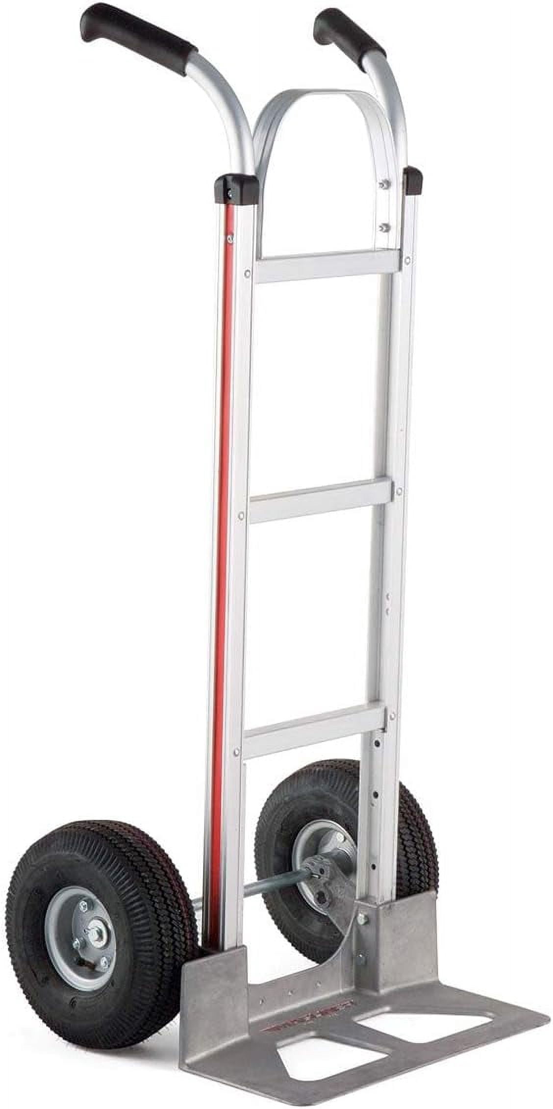 Magline HMK116UA4 Aluminum Hand Truck, Flared Double Pistol Grip Handle ...