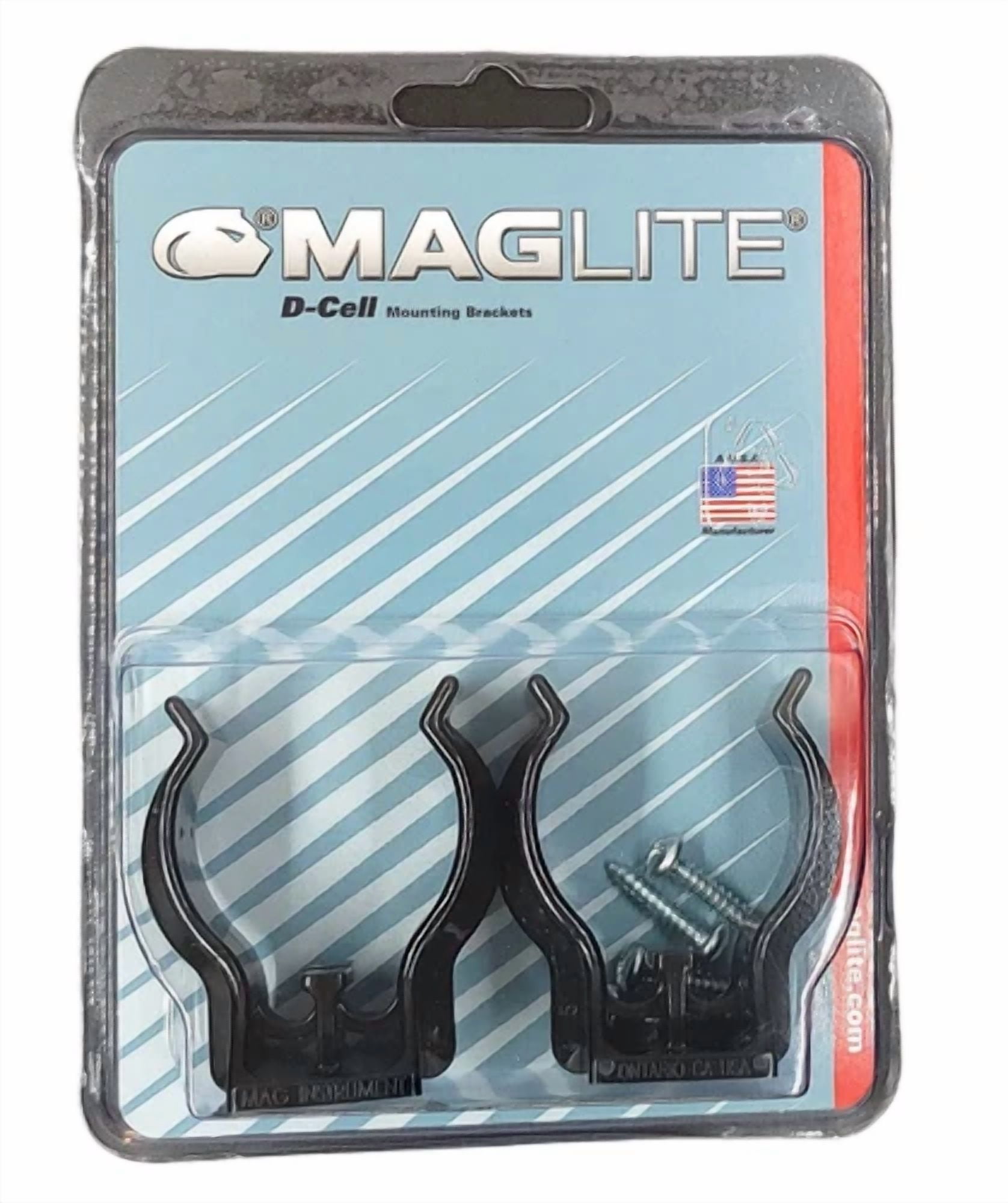 Maglite D Cell Flashlights Universal Mounting Brackets Clamp 2/Pack ...