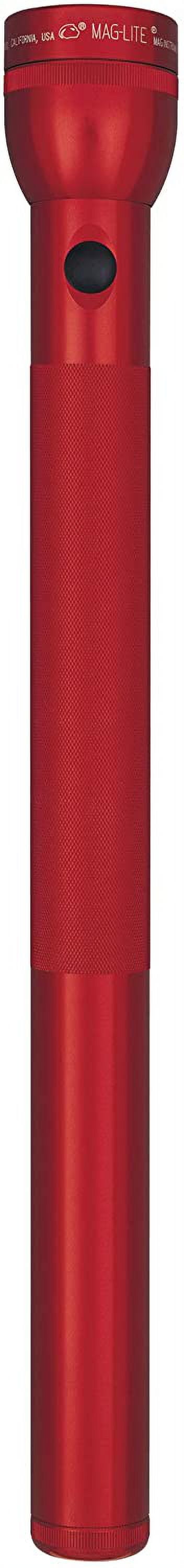 Maglite Heavy-Duty Incandescent 6-Cell D Flashlight in Display Box, Red ...