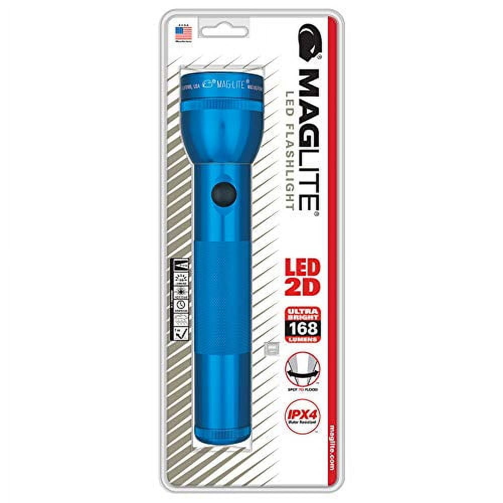 Maglite Flashlights LED 2-Cell D, Weather-Resistant, Blue - Walmart.com