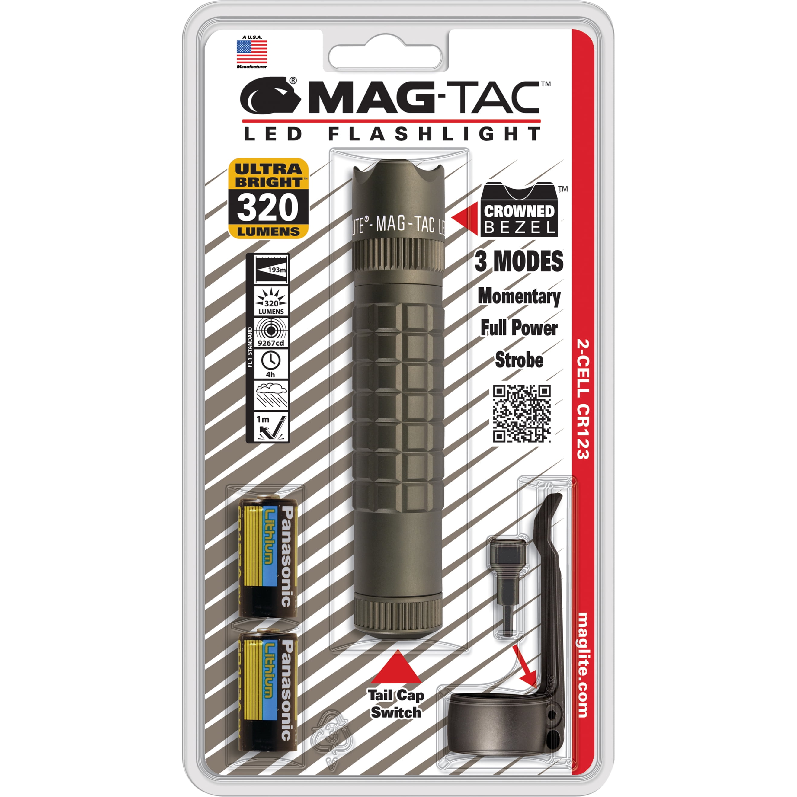 Maglite Mag Tac Led Crowned Bezel