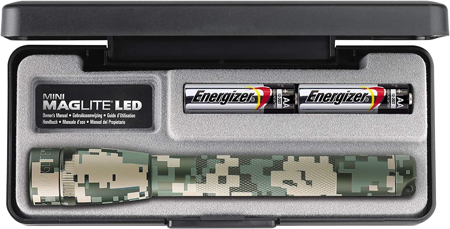 Maglite Mini LED 2-Cell AA Flashlight in Presentation Box, Universal ...