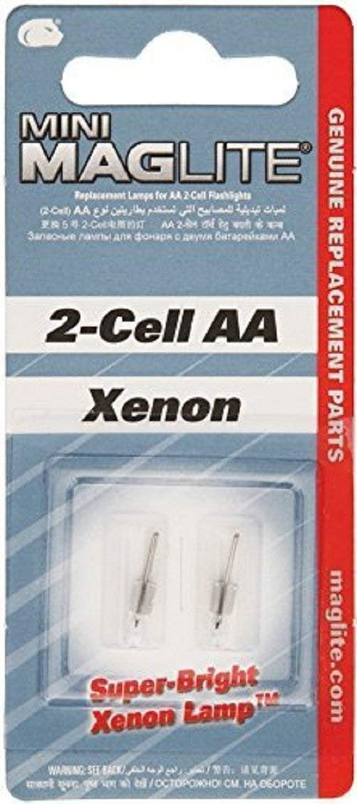 Maglite Replacement Lamps for 2-Cell AA Mini Flashlight, 2-Pack ...