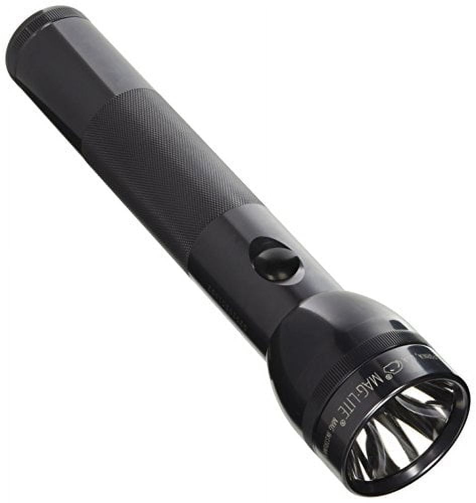 Maglite 2-Cell D Batteries Heavy-Duty Incandescent Flashlight, Gray ...