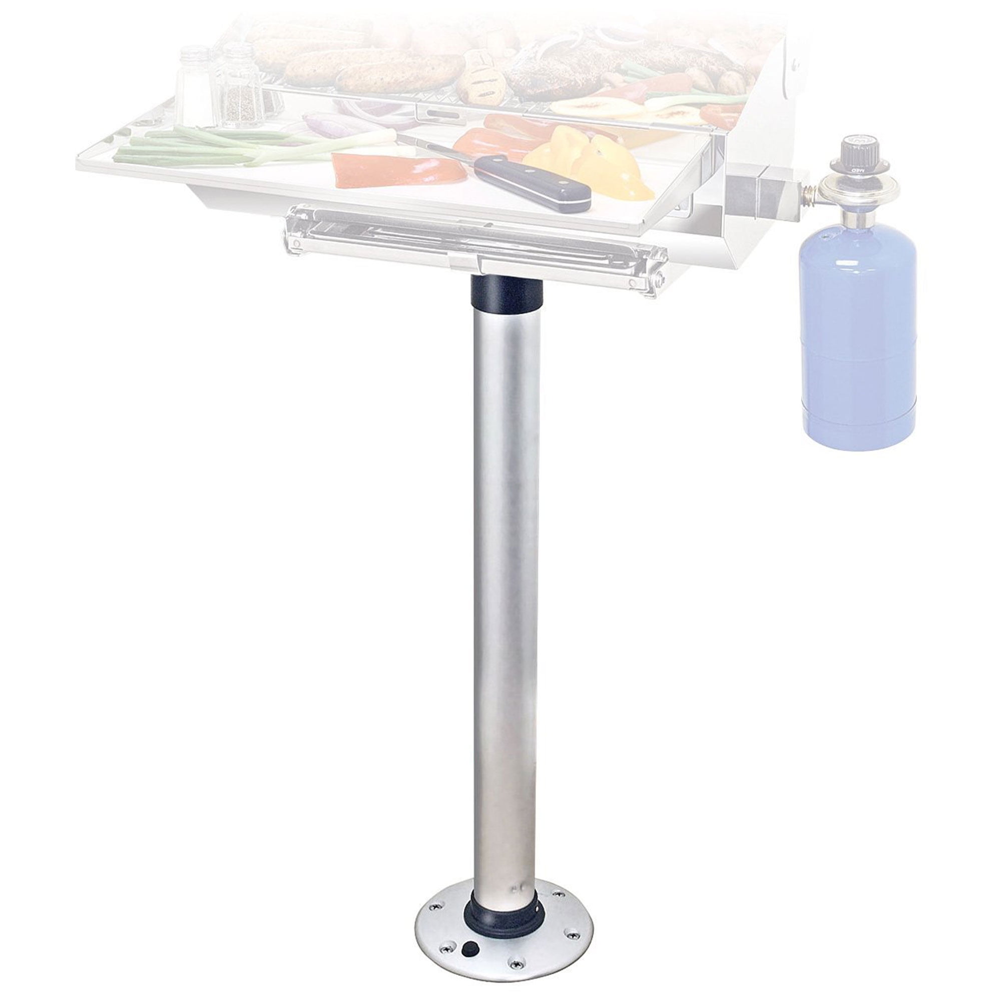 Magma 28 Inch Double Locking Stowable Pedestal Mount for Rectangular ...