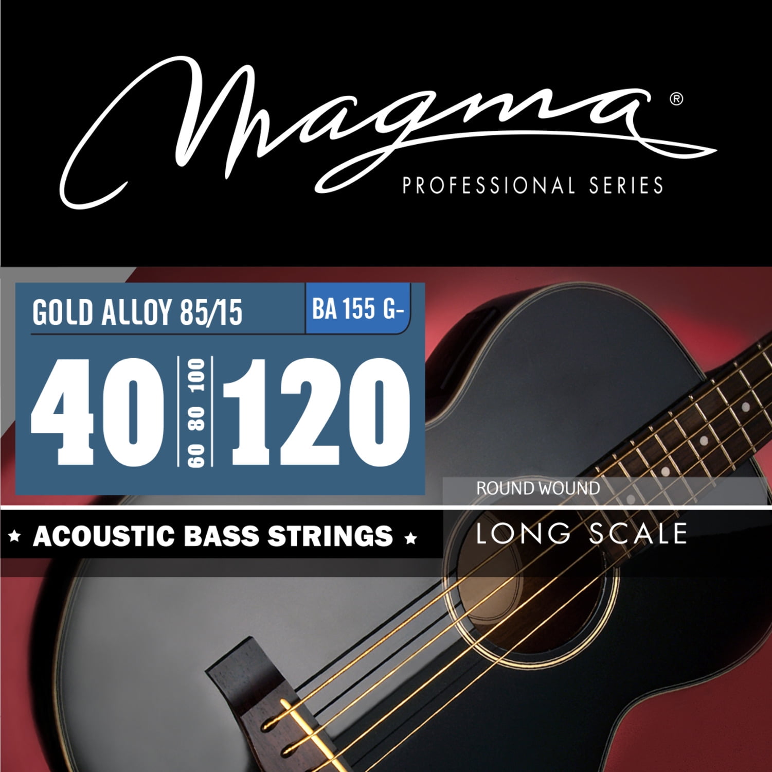 Magma Acoustic Bass Strings Light- - Bronze 85/15 Round Wound - Long ...