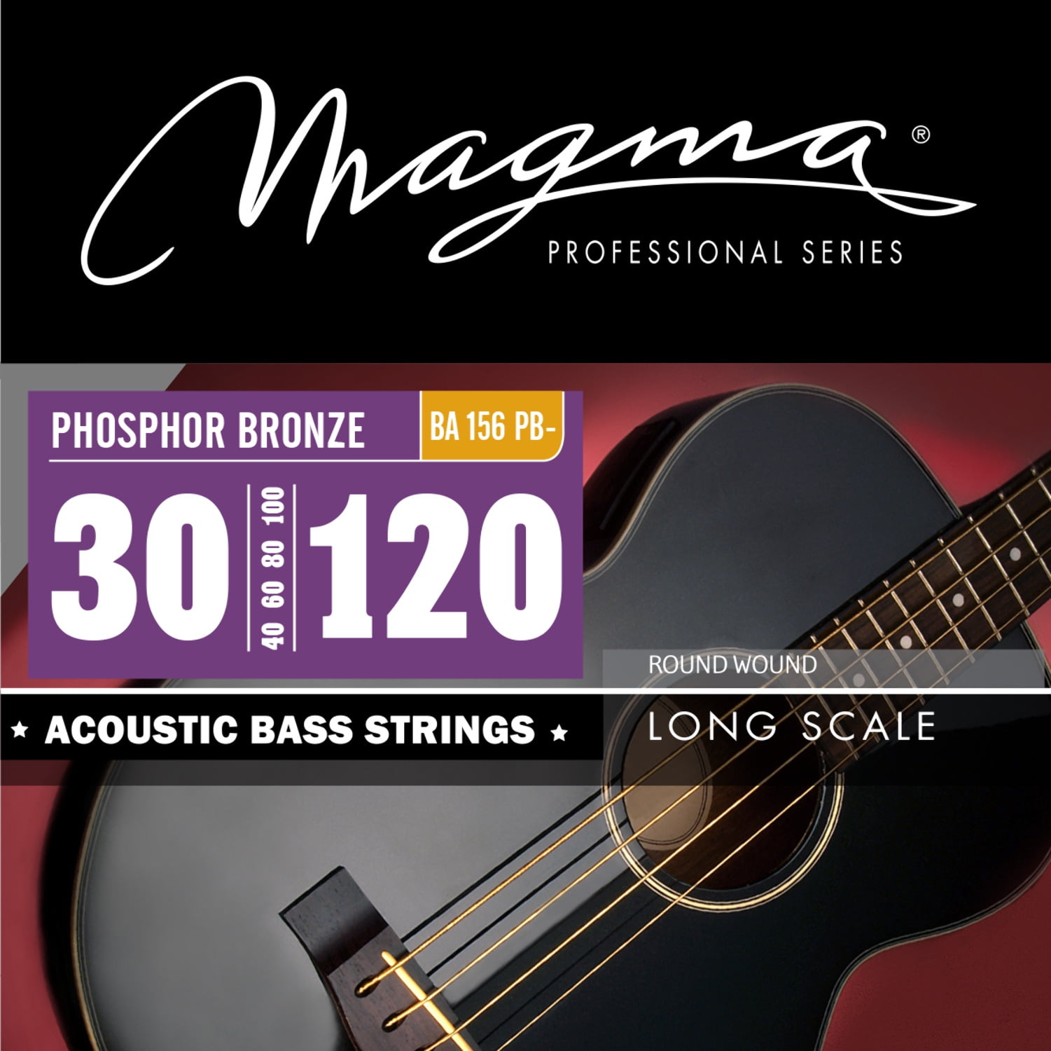 Magma Acoustic Bass Strings Light- - Phosphor Bronze Round Wound - Long ...