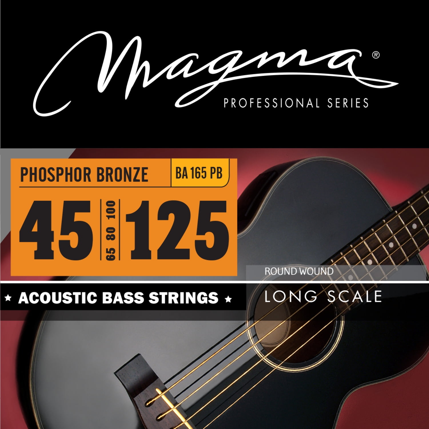 Magma Acoustic Bass Strings Medium Light - Phosphor Bronze Round Wound ...