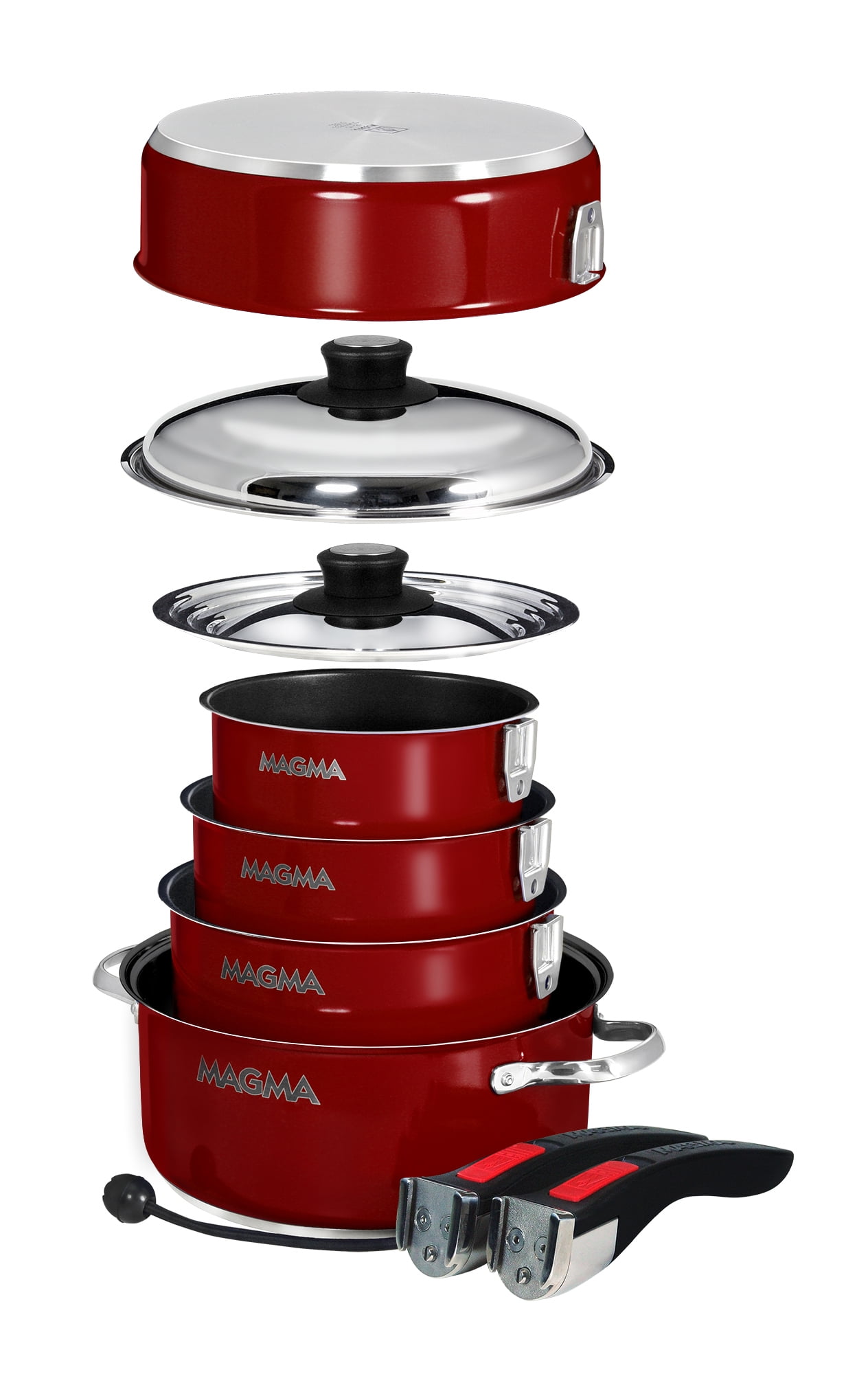 Magma Ceramica Non-Stick 10 Piece Induction Compatible "Nesting ...