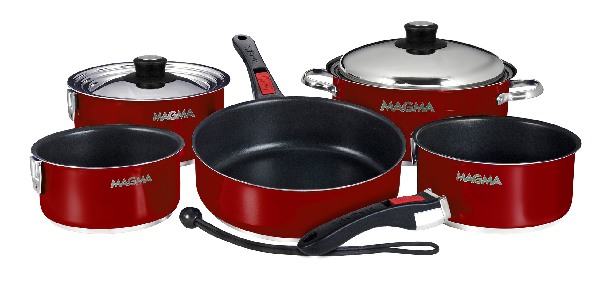 Magma Ceramica Non-Stick 10 Piece Induction Compatible "Nesting ...