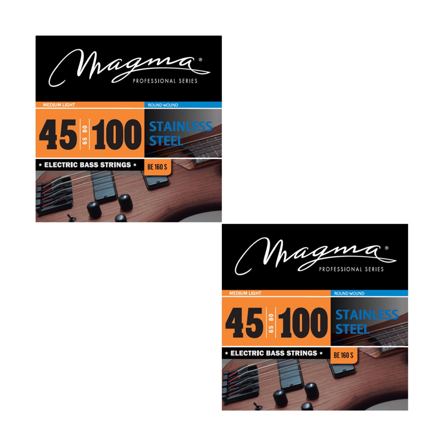 Magma Electric Bass Strings Medium Light - Stainless Steel Round Wound ...