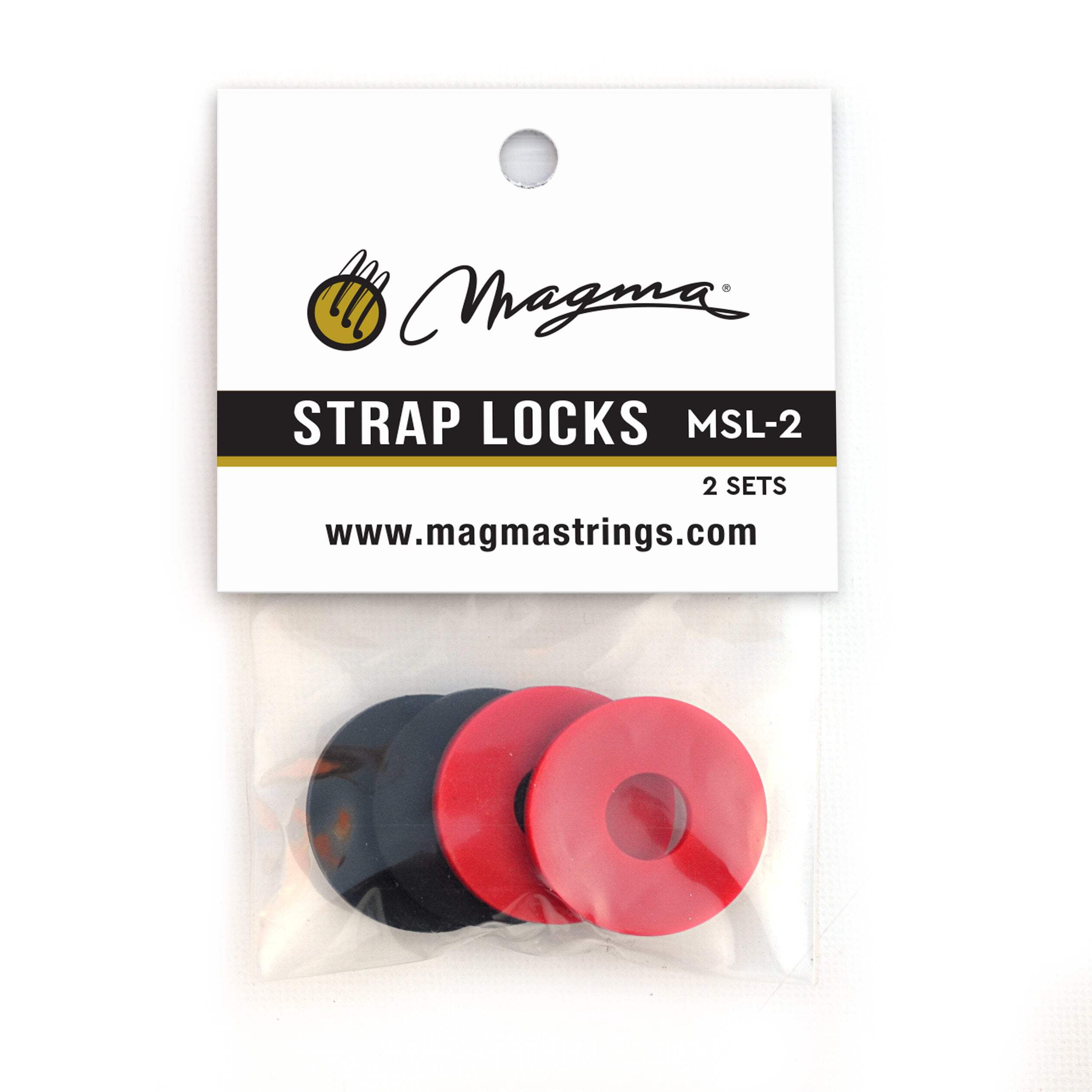 Magma Guitar Strap Blocks - 8 Pieces Pack (4 Red and 4 black) (MSL-2 ...