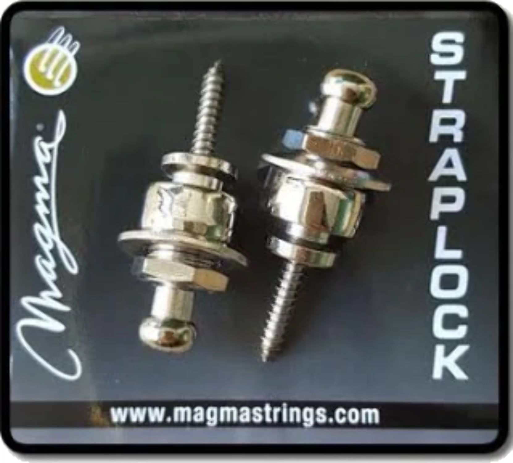 Magma Guitar Strap Locks and Buttons Security Quick Release Straplocks ...