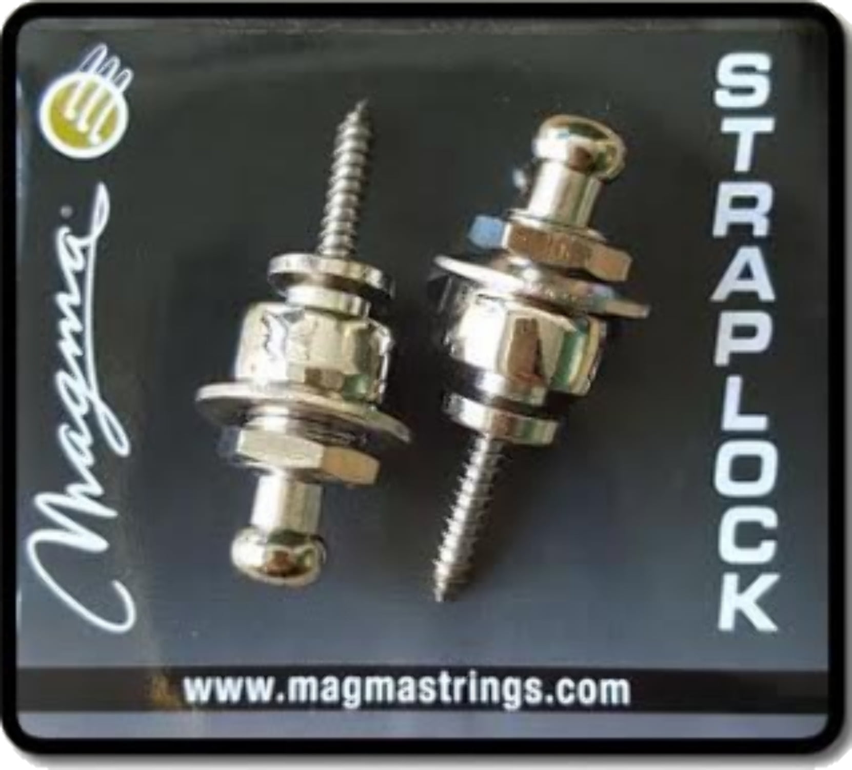 Magma Guitar Strap Locks and Buttons Security Quick Release Straplocks ...