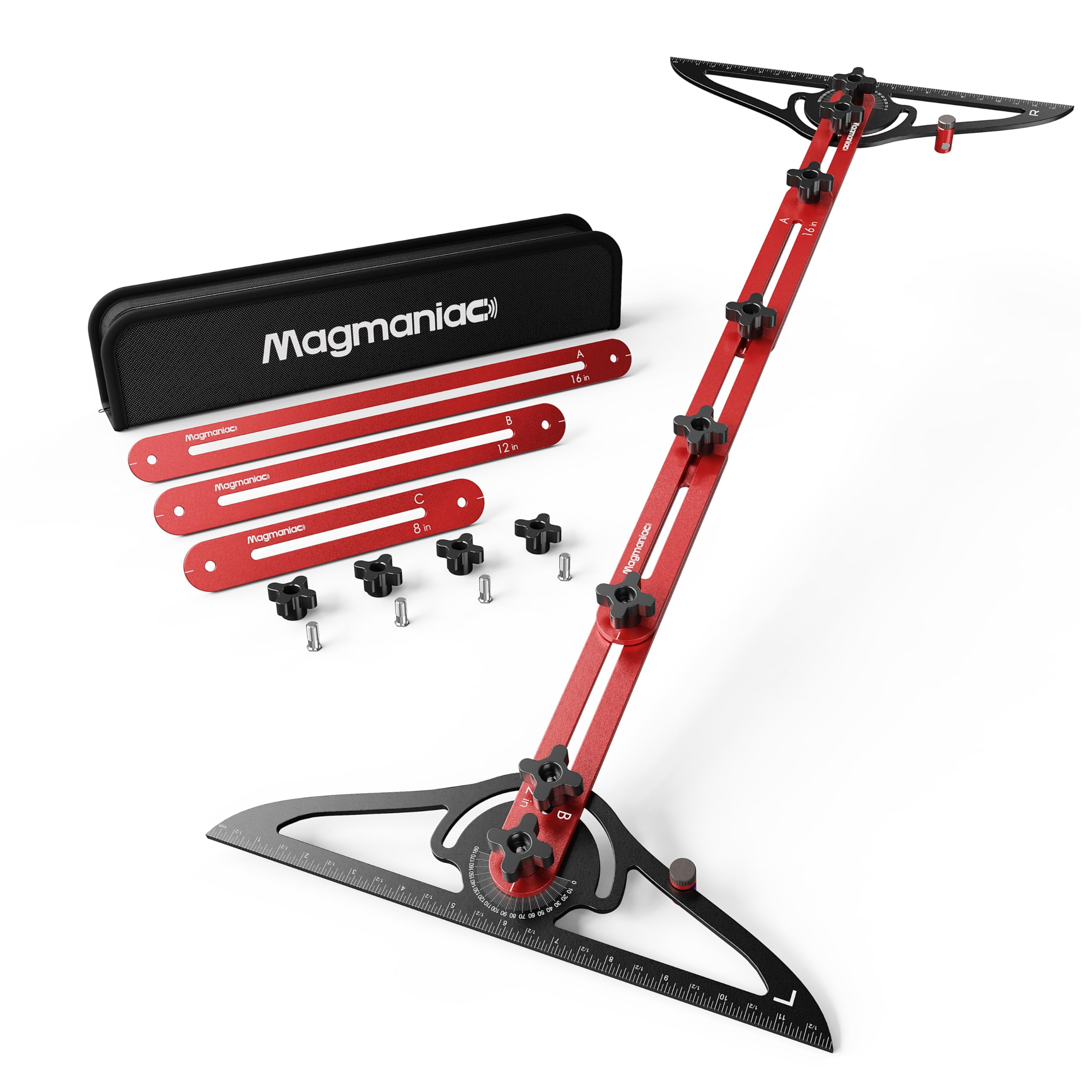 Magmaniac Stair Tread Template Tool- Dual Nut Stair Tread Gauge, Stair ...