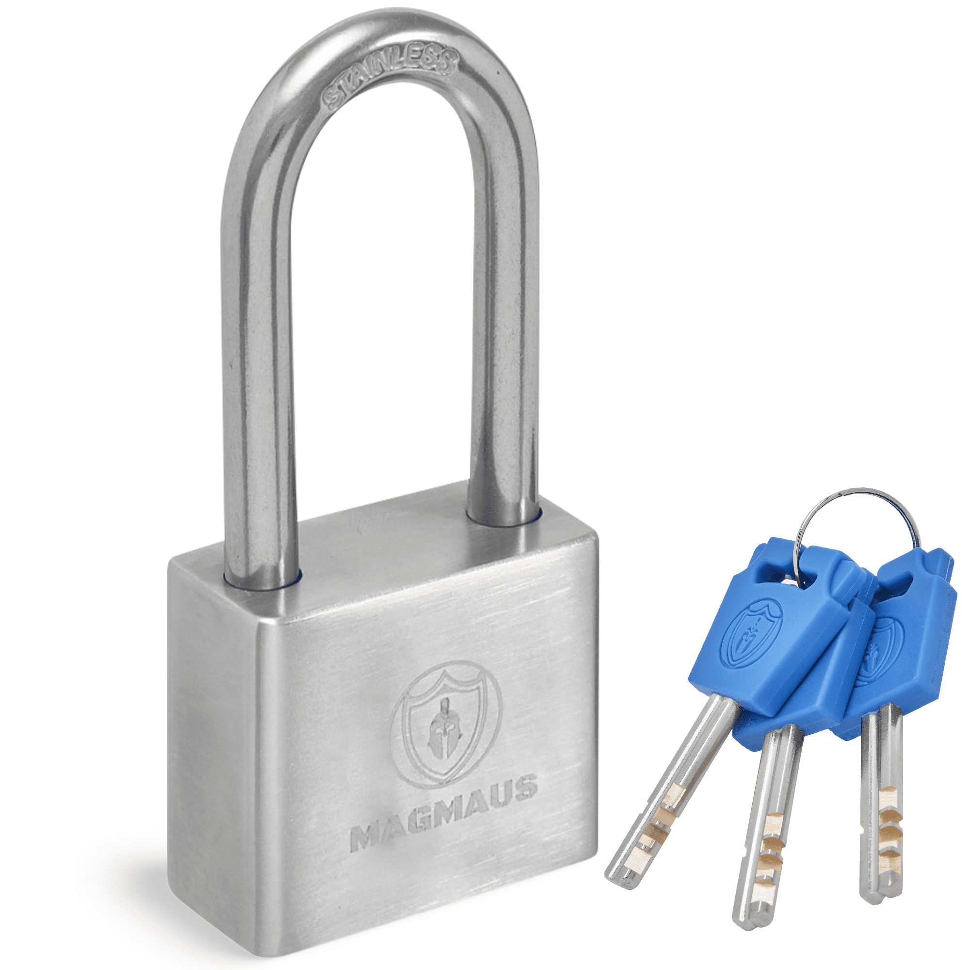 Magmaus® PDE/40 Heavy-Duty Anti-Cut Padlock with 3 Keys for Storage ...