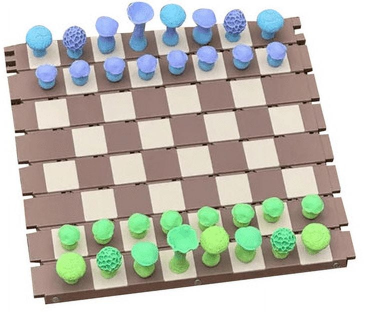Magn-e-tic Forest Mushrooms Official Chess, Wooden Chess Board, Portable Forest Themed Chess ...