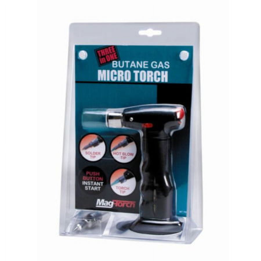 Mag-Torch 3-in-1 Precision Micro Butane Torch Auto Ignitor for Instant ...