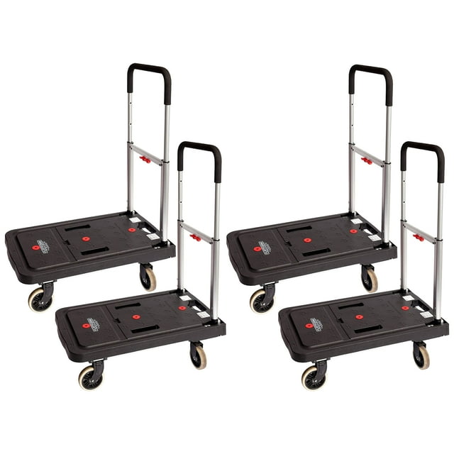 Magna Cart FF Folding Platform Transport Cart Supports 300 lbs (4 Pack ...