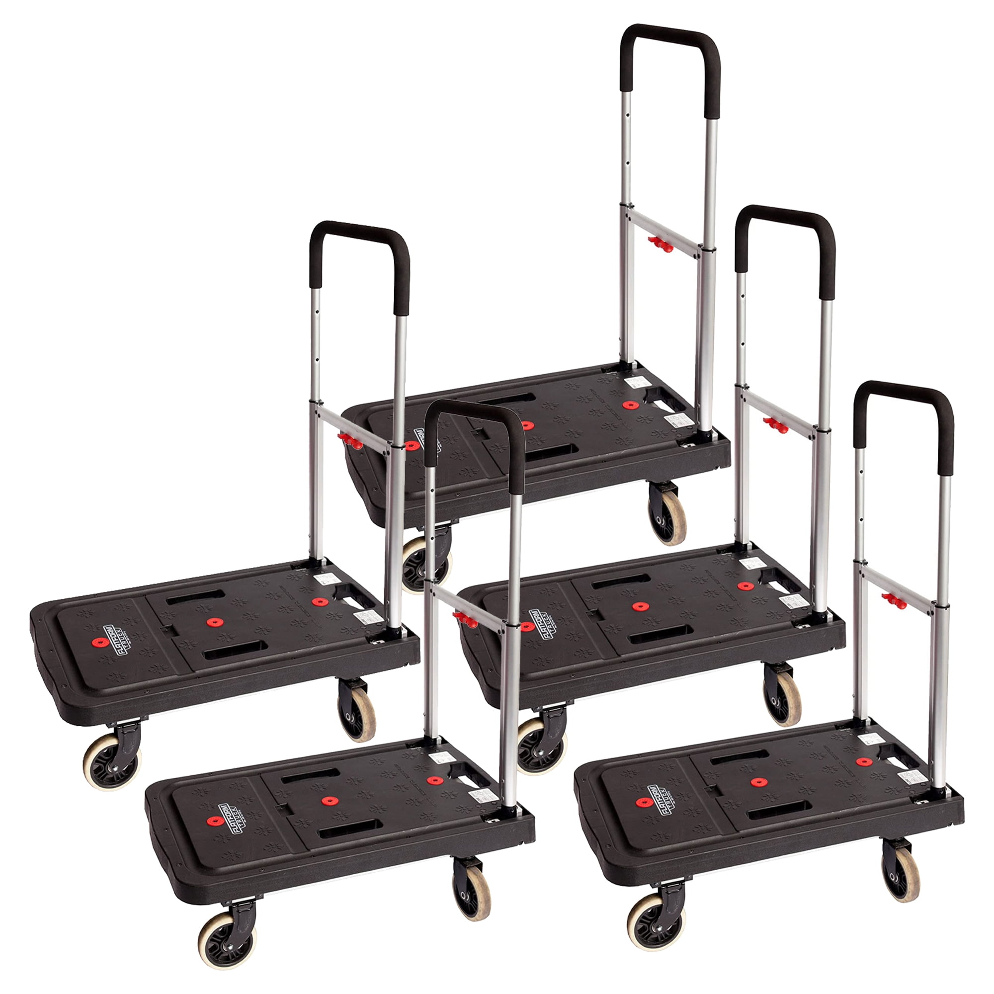 Magna Cart FF Folding Platform Transport Cart Supports 300 lbs (5 Pack ...