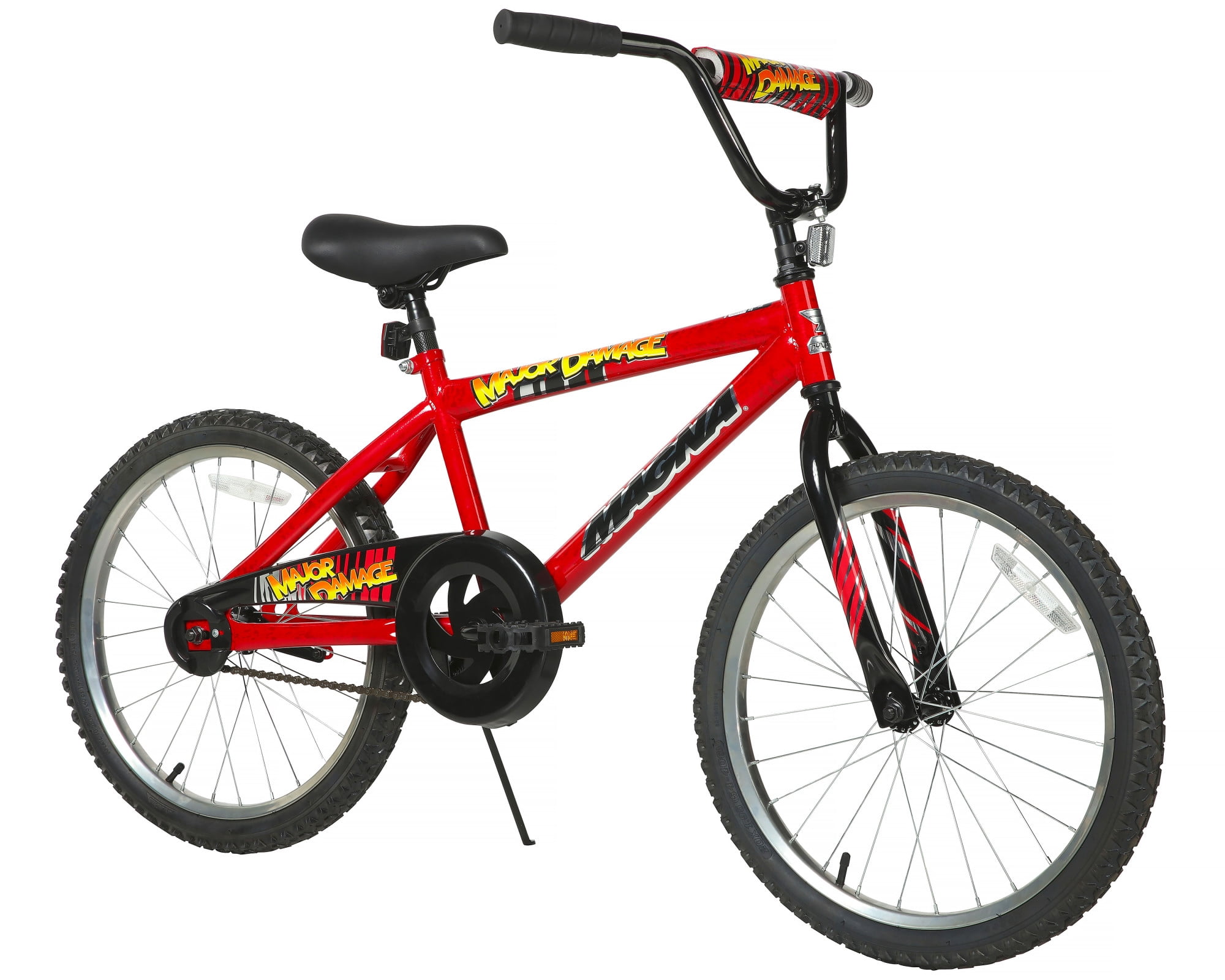 "Magna Major Damage 20"" Boys' BMX-Style Bicycle with Deluxe Red Finish ...