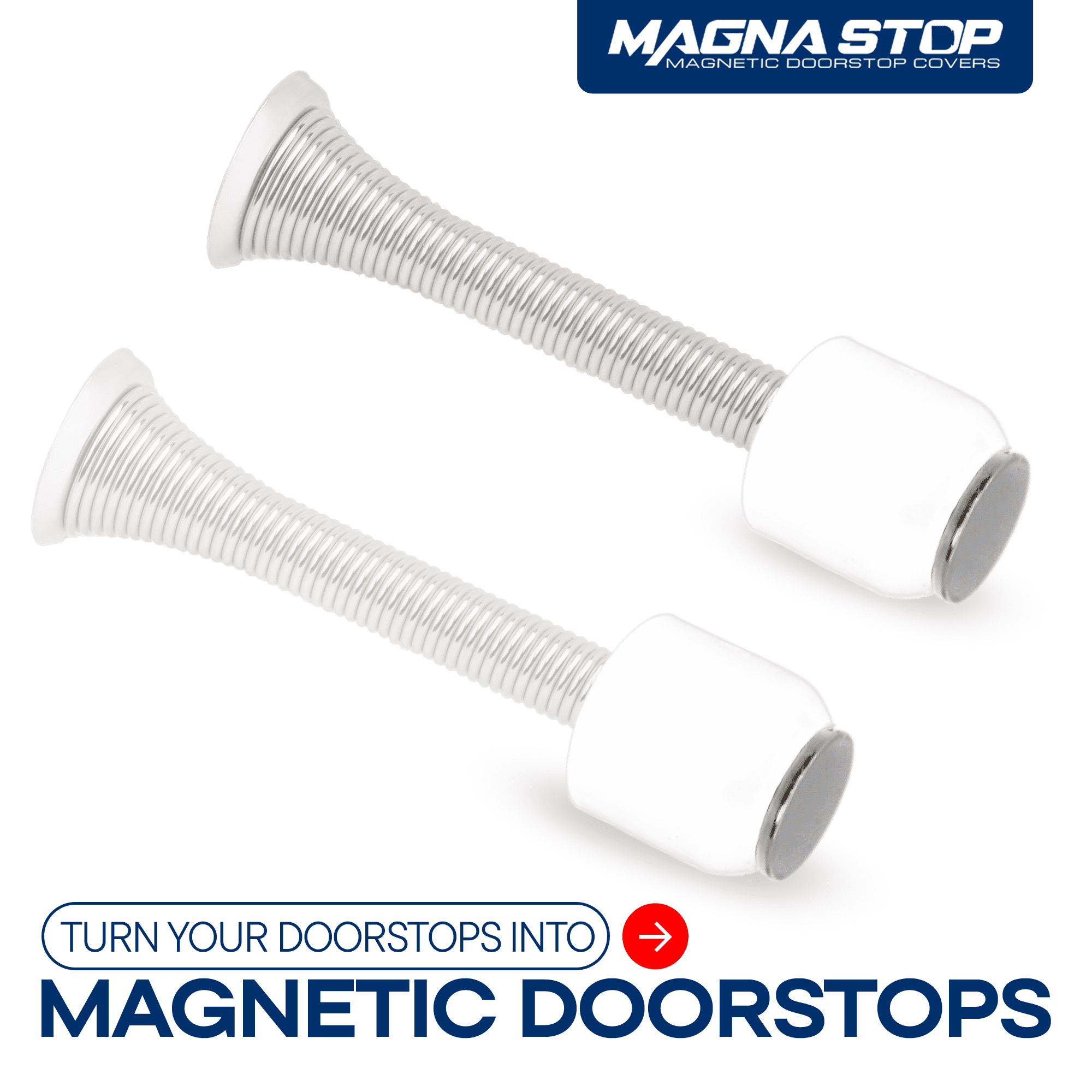 Magna Stop Magnetic Doorstop Covers Turn Your Doorstop Into Magnetic ...