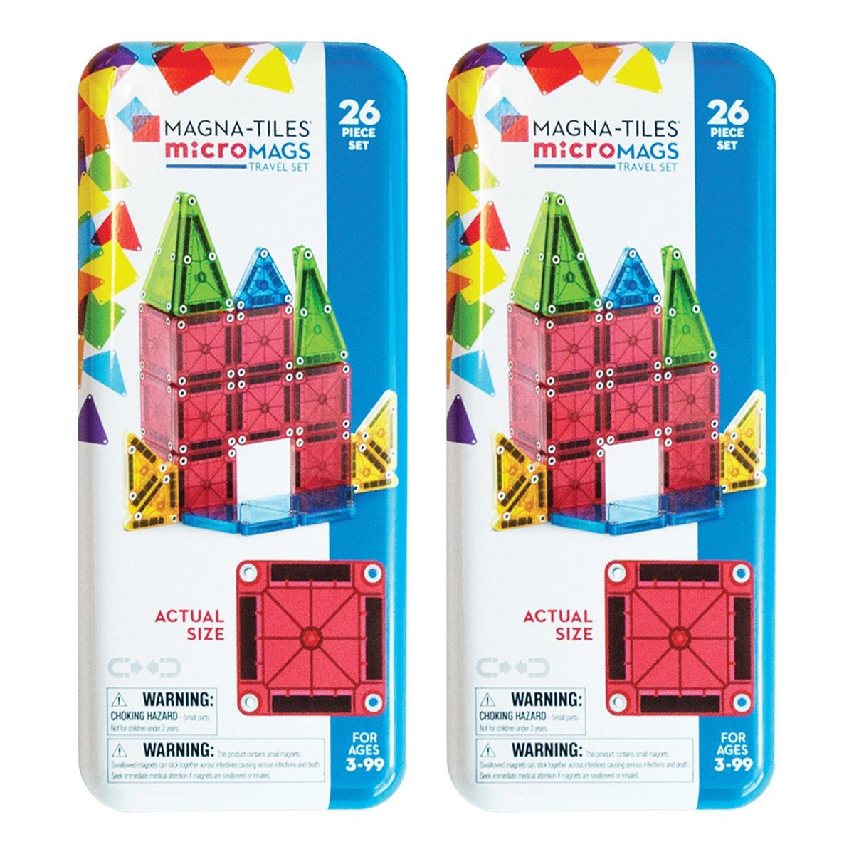 Magna-Tiles® microMAGS™ Twin Pack - 52 Pieces - Walmart.com