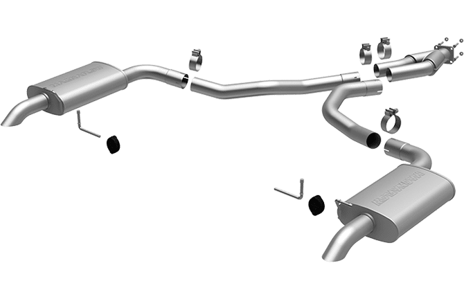 MagnaFlow 75-79 Chevy Corvette V8 5.7L Dual Split Rear Exit Stainless ...