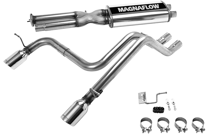 MagnaFlow MF Series Exhaust System Kit Fits select: 2003-2005 HUMMER H2 ...