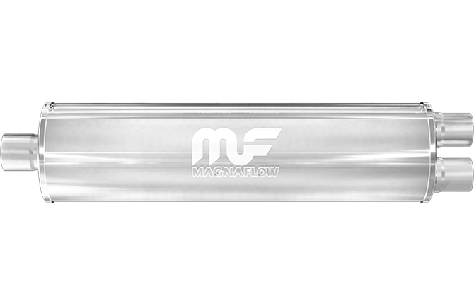 MagnaFlow Round Stainless Steel Muffler - Walmart.com