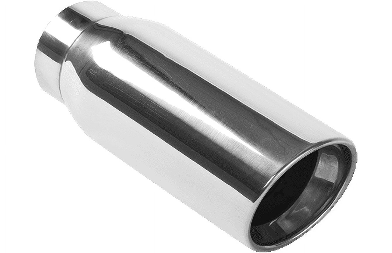 MagnaFlow Tip Stainless Double Wall Round Single Outlet Polished 4.5in ...
