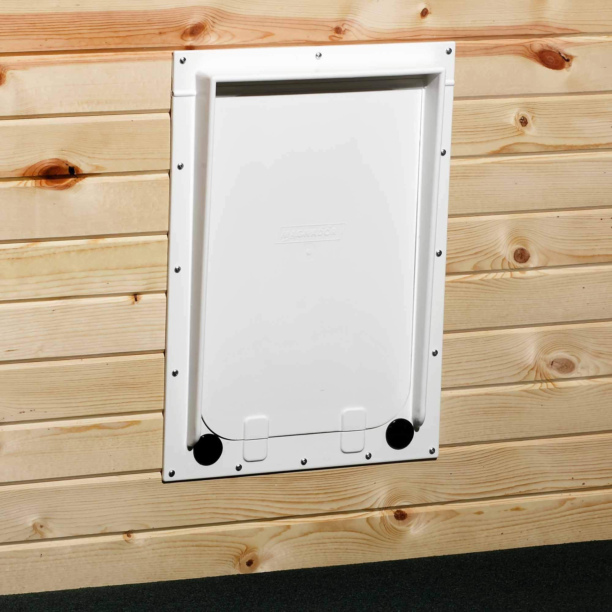 Magnador Mag II Two Way Pet Door for Large Dogs Cats, Durable ...
