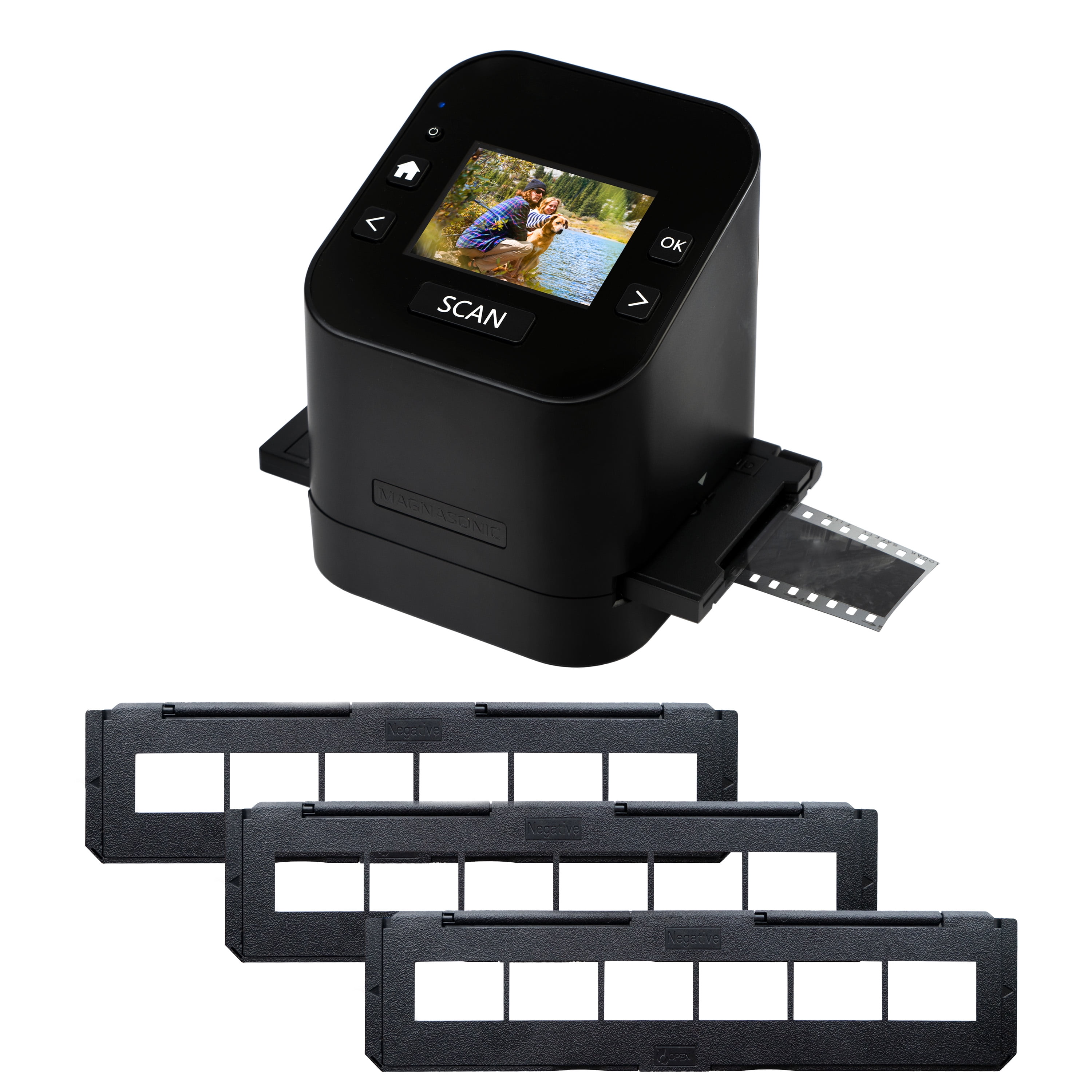 Magnasonic All-In-One 2.4" Screen Film & Slide Scanner, High Resolution ...
