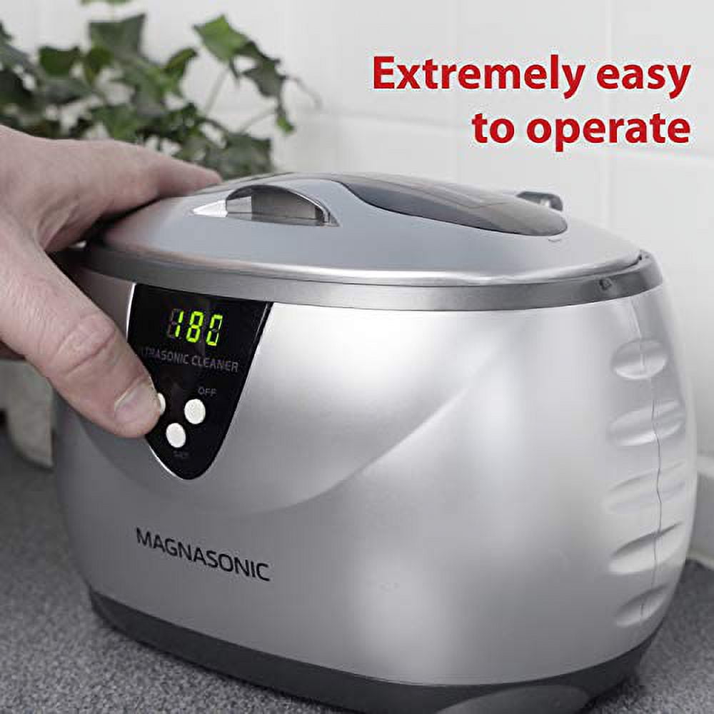 Magnasonic Ultrasonic Cleaner, 20oz Stainless Steel Tank, Digital Timer ...
