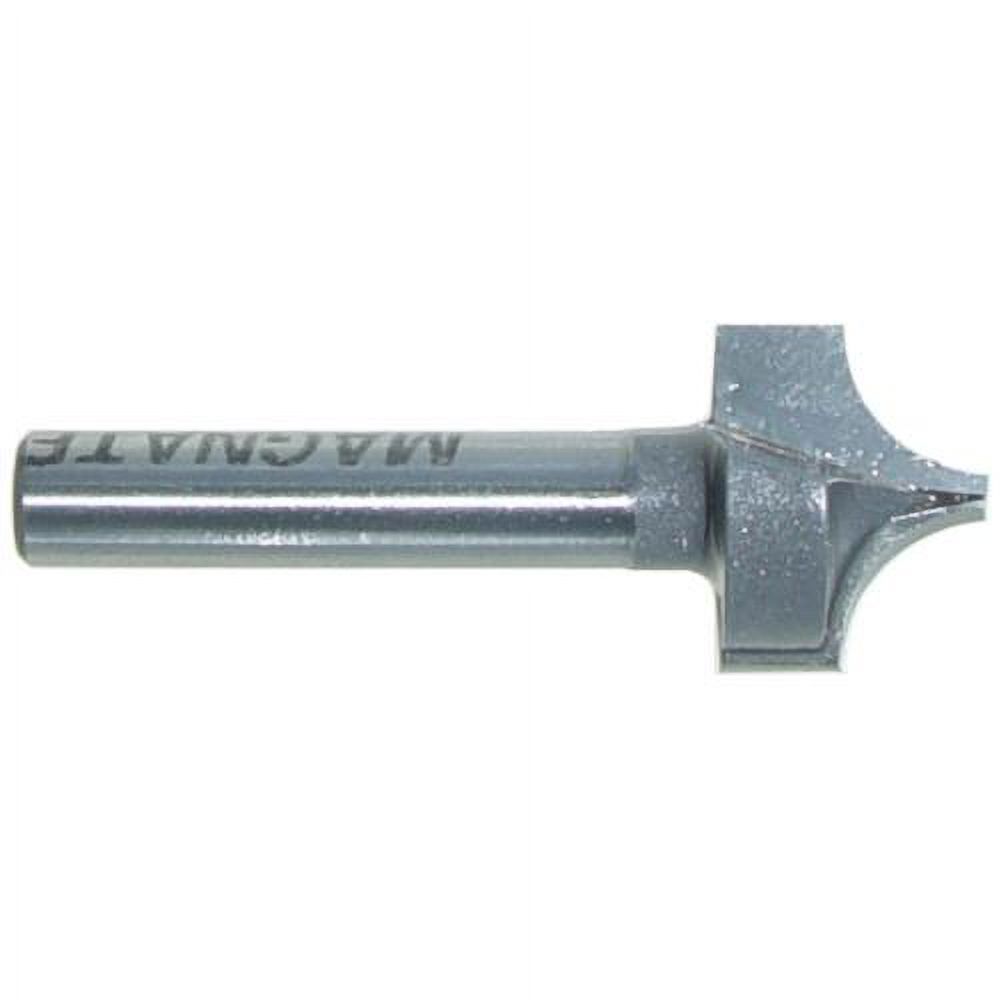 Magnate 1256 Plunge Flat Roundover Router Bit - 1/4" Radius, 1/8" Small ...
