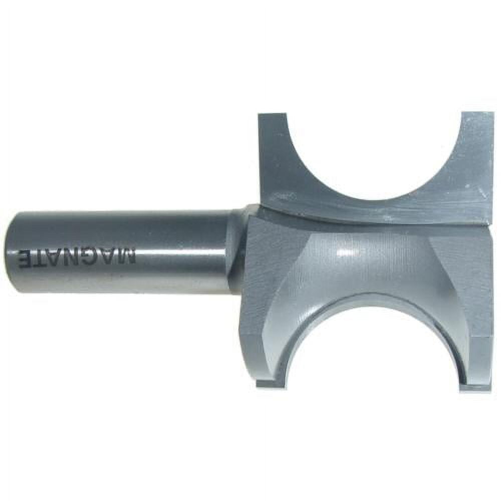 Magnate 1707 Bull Nose (Half Round) Router Bit - 1" Bead Diameter, 1/2 ...