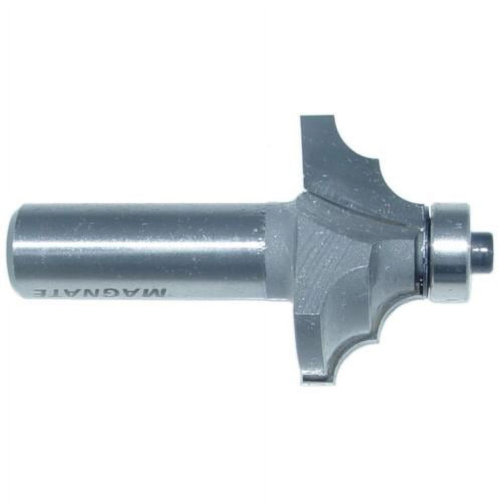Magnate 3457 Classic Double Round Over Router Bit - 7/32" Radius, 5/8 ...