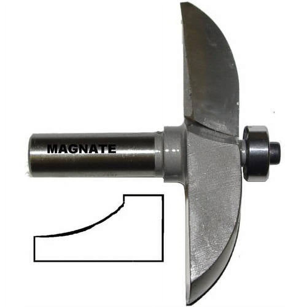 Magnate 3807B Raised Panel Router Bit, Horizontal — Convex Profile; 1-1 ...