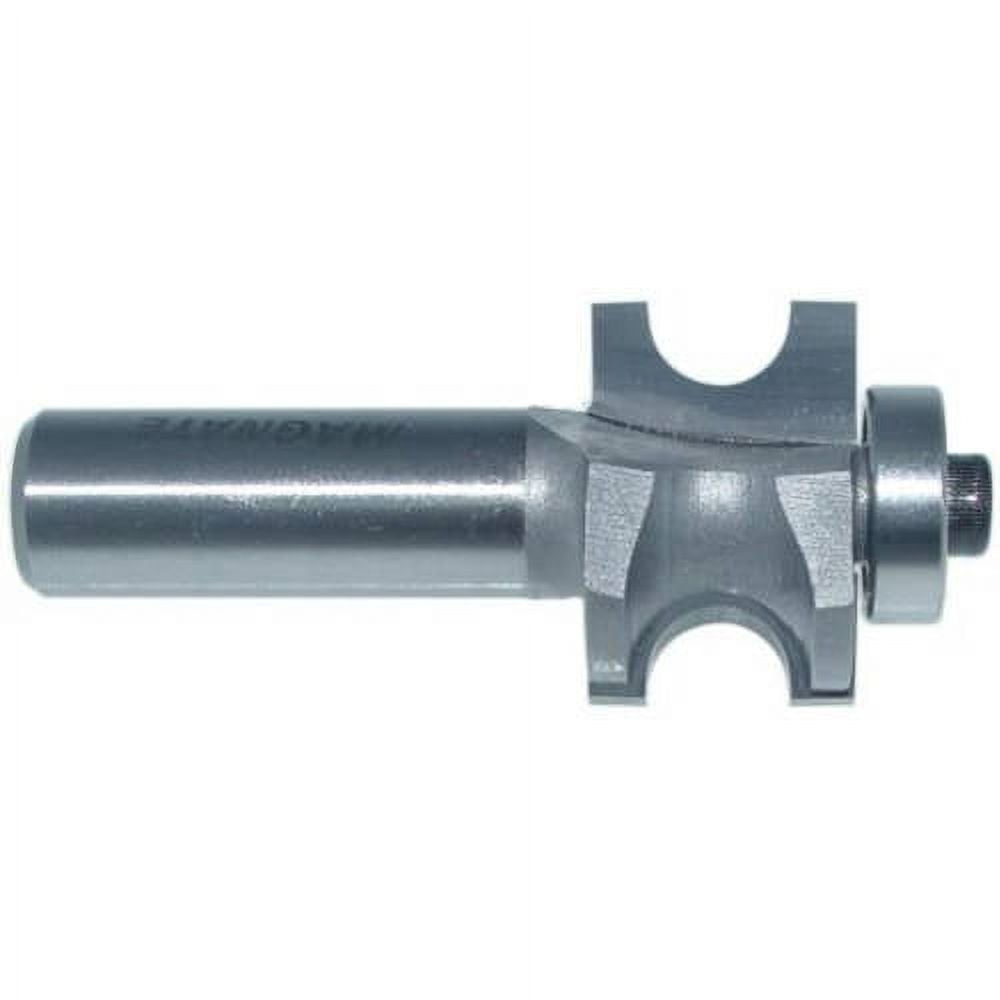 Magnate 5822 Bull Nose (Half Round) Router Bit with Bearing — 3/8" Bead ...