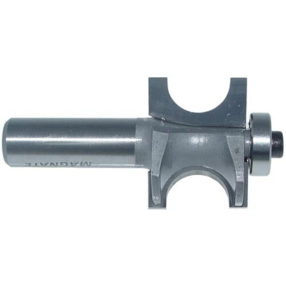 Magnate 5824 Bull Nose (Half Round) Router Bit With Bearing - 5/8" Bead ...