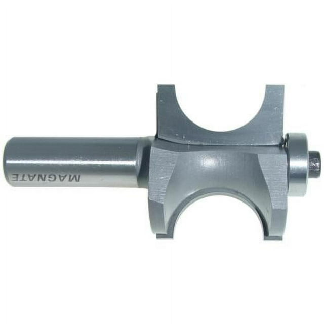 Magnate 5826 Bull Nose (Half Round) Router Bit With Bearing - 7/8" Bead ...