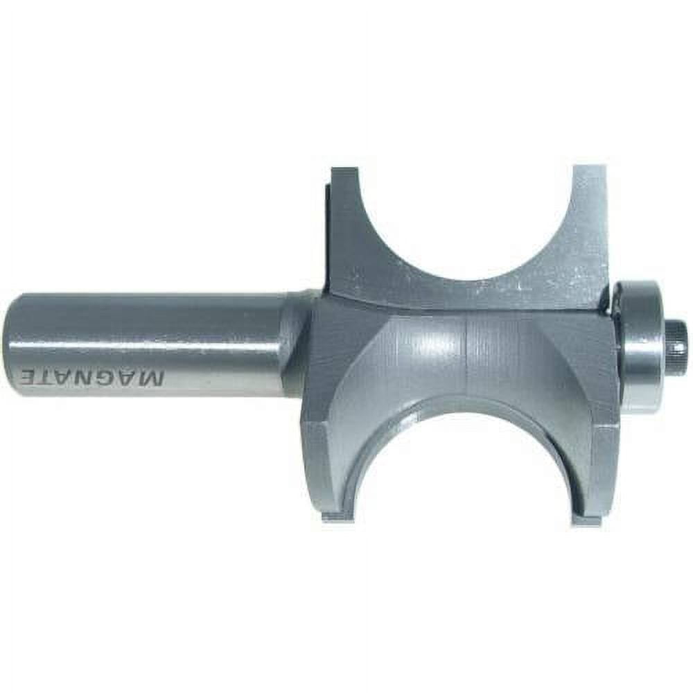 Magnate 5827 Bull Nose (Half Round) Router Bit with Bearing — 1" Bead ...
