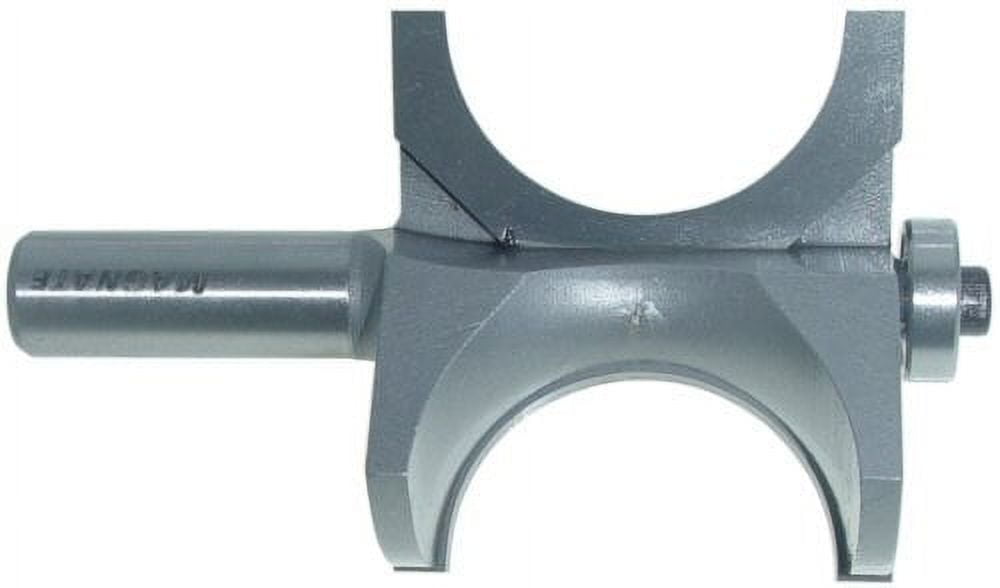 Magnate 5829 Bull Nose (Half Round) Router Bits, With Bearing - 1-1/2 ...