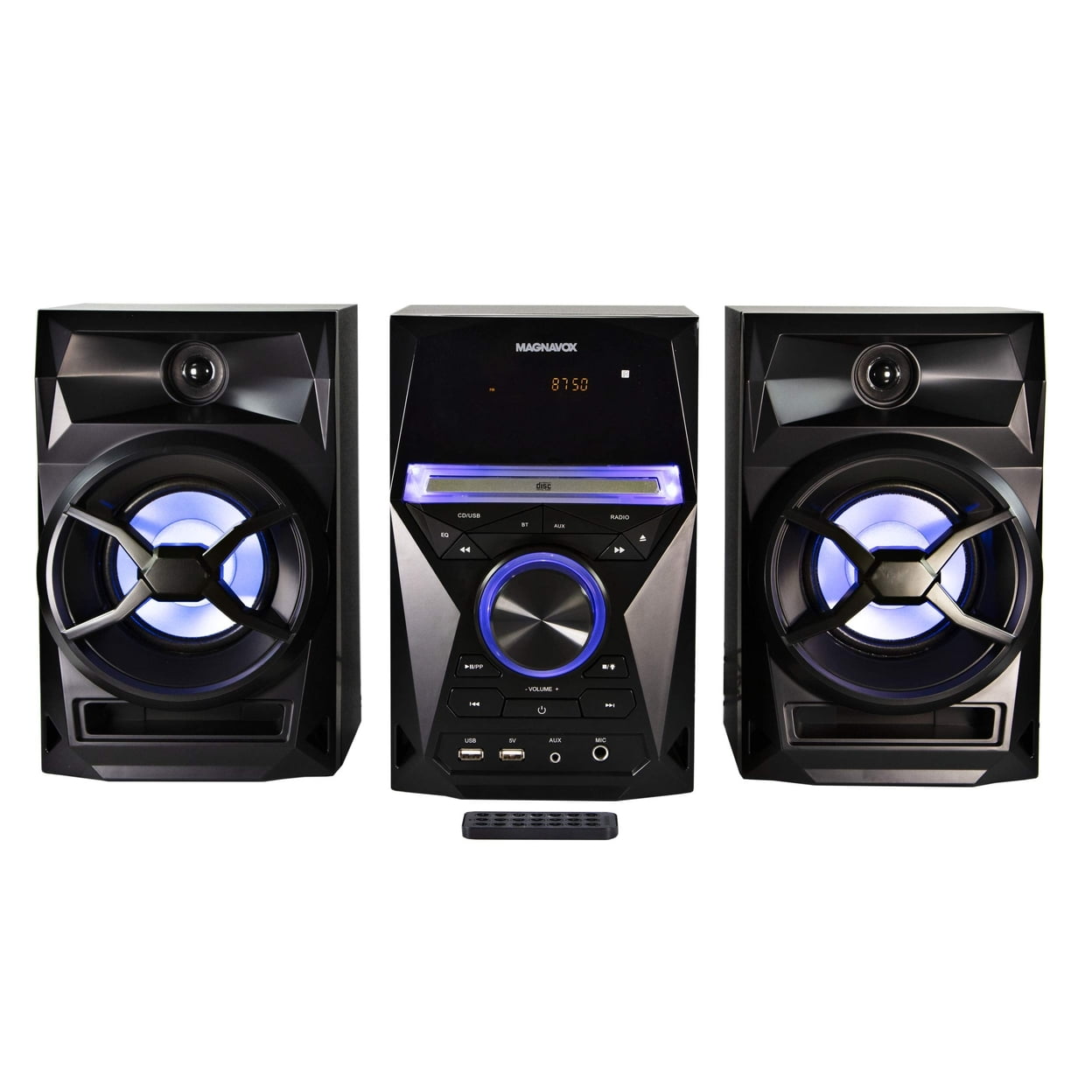 Magnavox 3-Piece CD Player Shelf System with Digital PLL FM Stereo ...